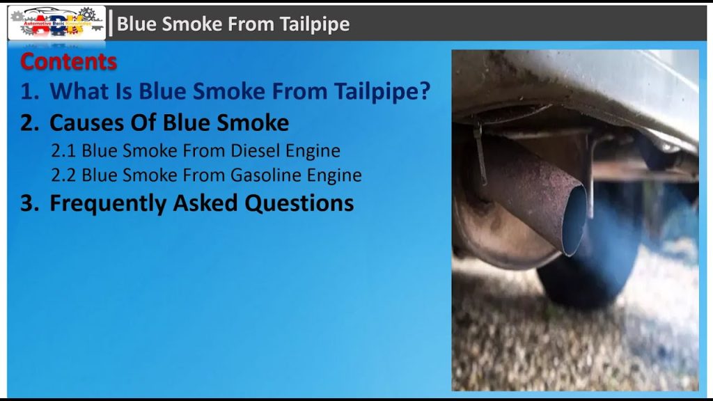 How To Get Rid Of Blue Smoke From Exhaust: Quick Fixes – automotiveearth